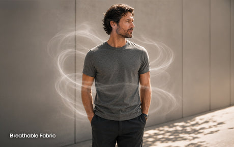 Men's Atlas Heavyweight Tee | Ministry of Supply - Light Grey